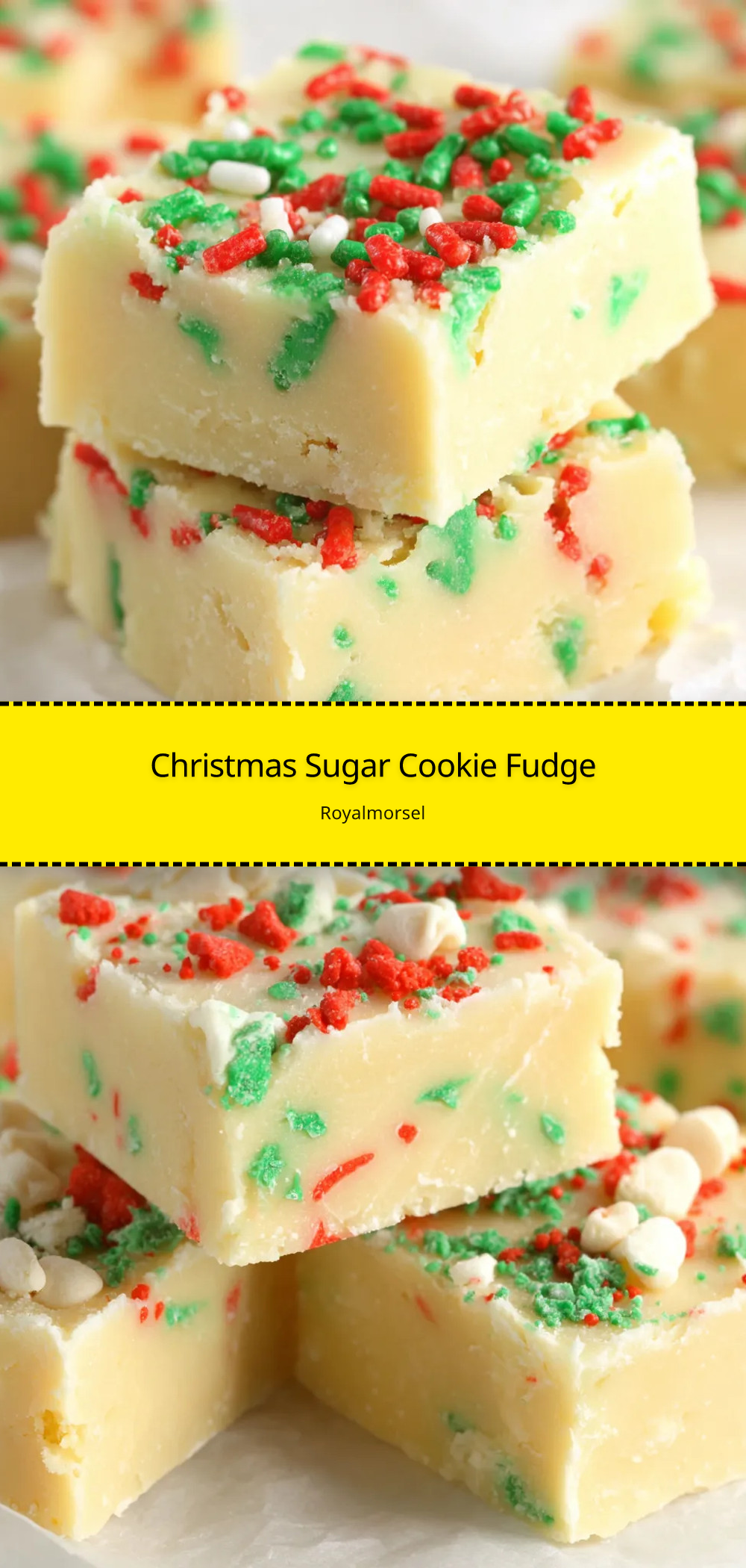 Christmas Sugar Cookie Fudge Recipe