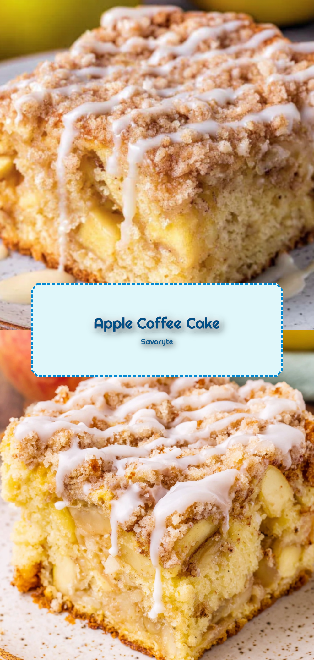 Apple Coffee Cake Recipe - Tender with Streusel